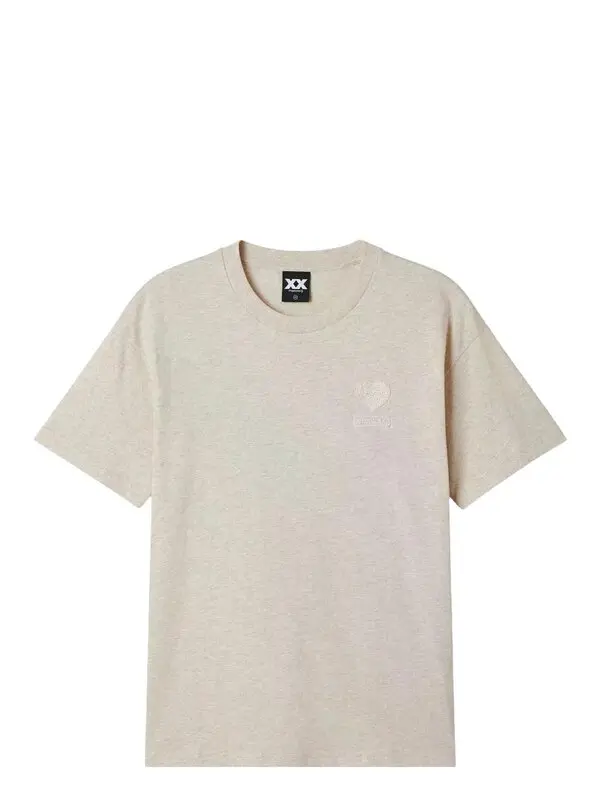 FINGERCROXX Heart Logo Patch T-shirt - Neutrals