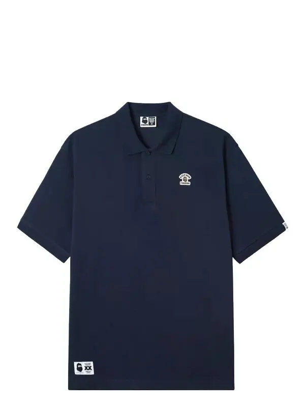 FINGERCROXX Logo-appliqué Polo Shirt - Blue