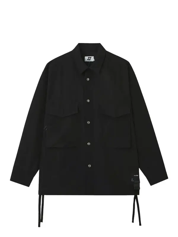 Izzue Tie-details Patch-pocket Jacket - Black