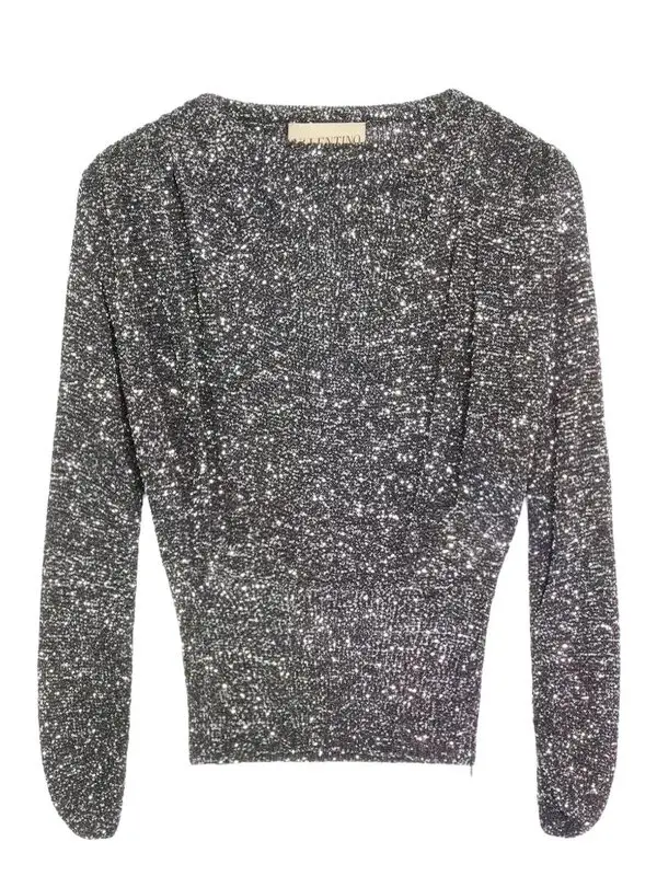 Valentino Garavani Sequin-embellished Cowl Neck Sweater - Black