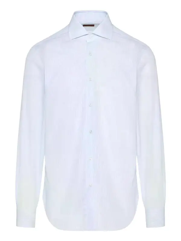 BARBA NAPOLI Striped Shirt - Blue