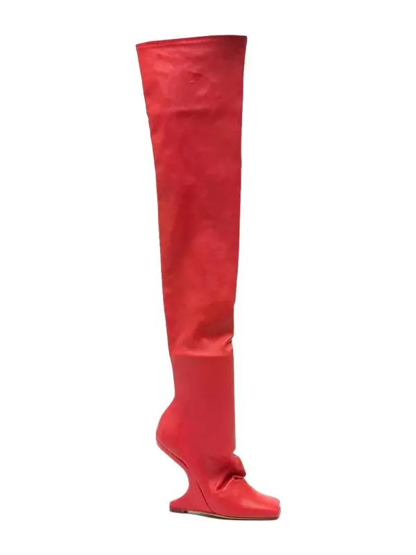 Rick Owens Over-the-knee Boots - Red
