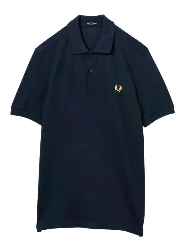 Fred Perry Logo-embroidered Polo Shirt - Blue