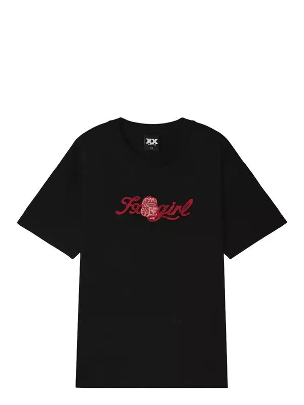 FINGERCROXX Embroidered T-shirt - Black