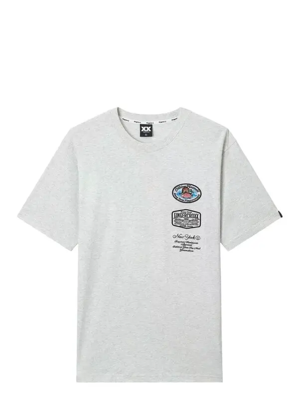 FINGERCROXX Patch-appliqué T-shirt - Grey