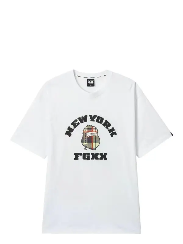 FINGERCROXX Round-neck Graphic T-shirt - White