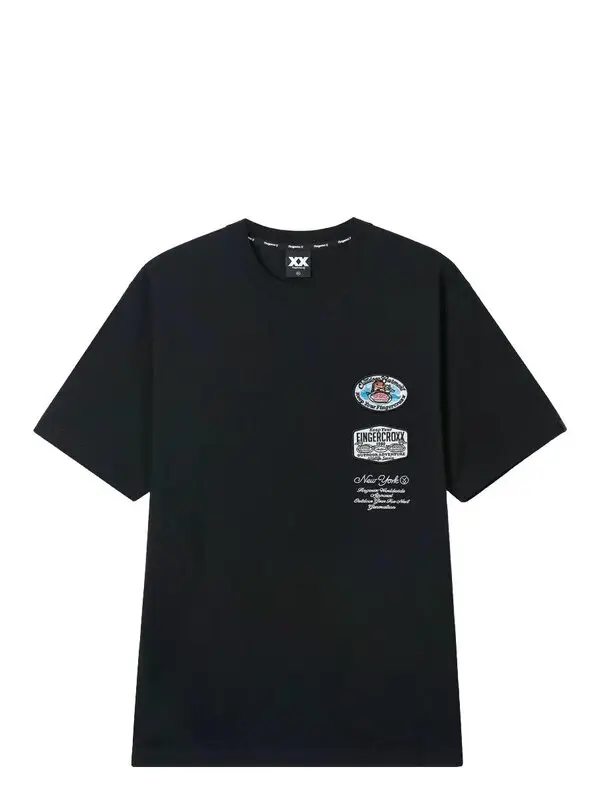 FINGERCROXX Patch-detail T-shirt - Black