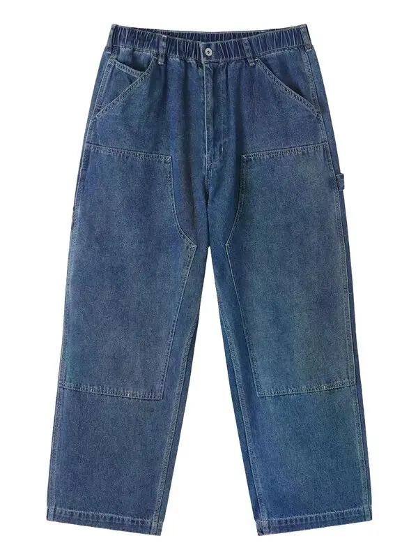 FINGERCROXX Patched Jeans - Blue