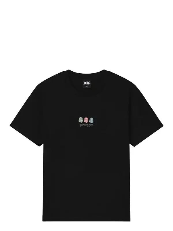 FINGERCROXX Printed Cotton T-shirt - Black