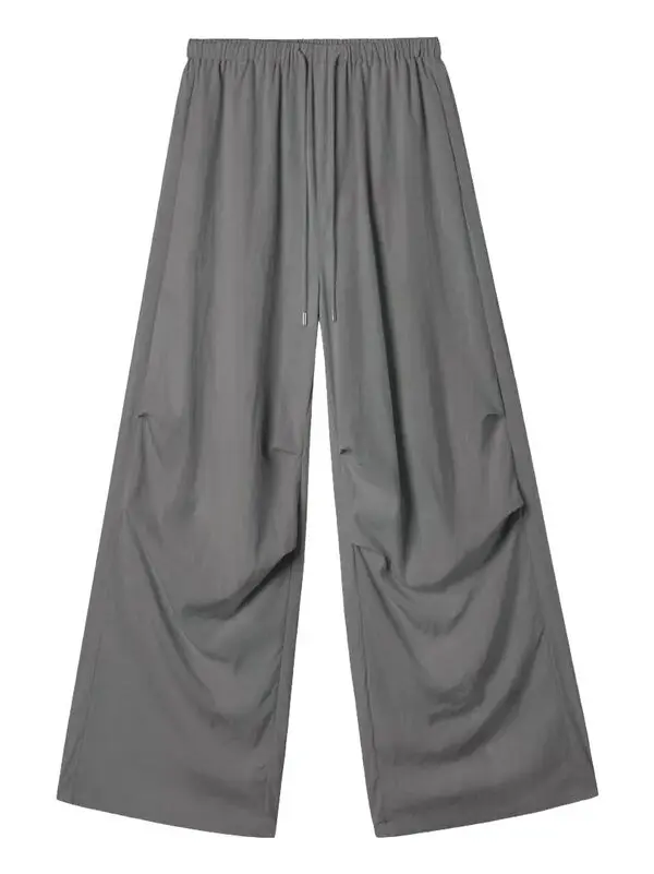 B+AB Drawstring-fastening Gathered Trousers - Grey