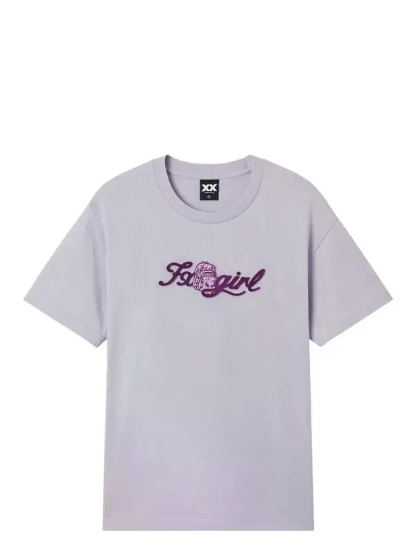 FINGERCROXX Embroidered T-shirt - Purple