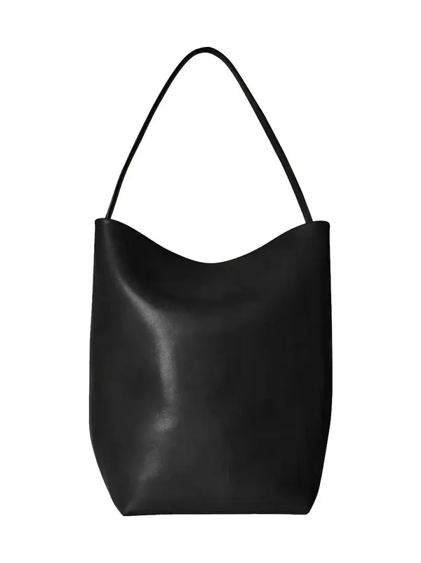 THE ROW Park Slouchy Leather Tote Bag - Black