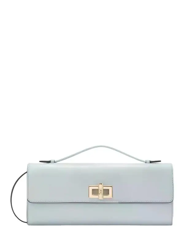 Furla Clara Leather Clutch - Blue