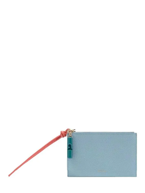Furla Iride Envelope Zip Leather Wristlet - Blue