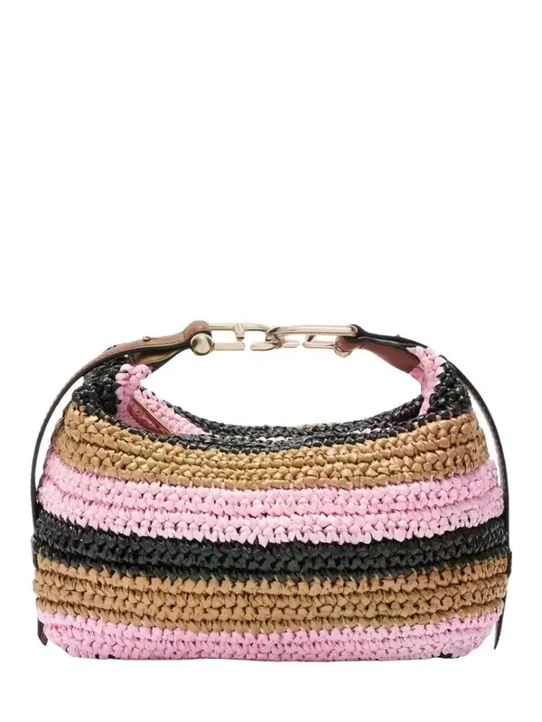 Furla Tonie Striped Shoulder Bag - Pink