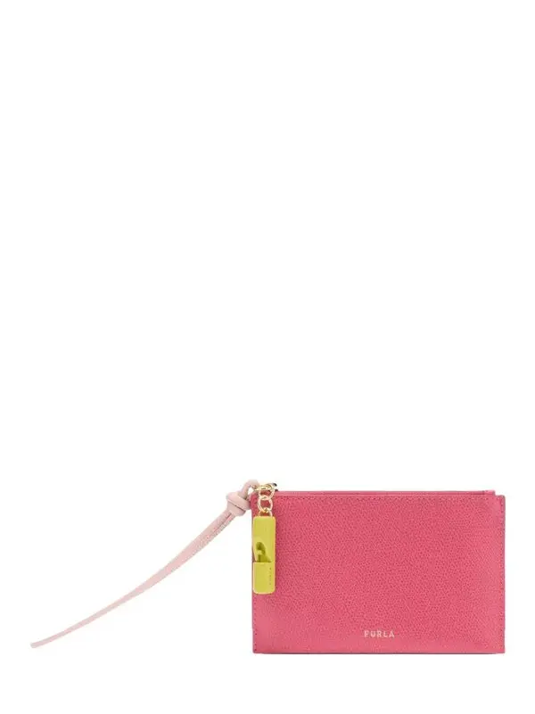 Furla Leather Envelope Clutch Bag - Pink