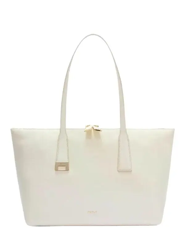 Furla Olivia Grained Leather Top Handle Tote Bag - Neutrals