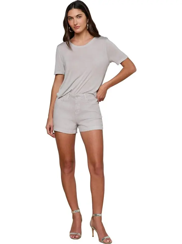 L'Agence Gina Linen Short - Light Pewter
