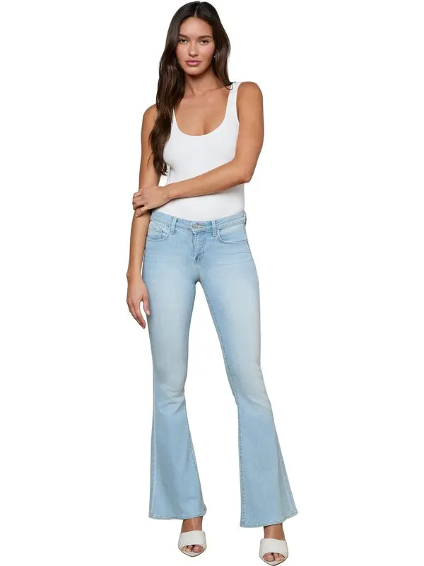 L'Agence Taney Low-rise Flare Jeans - Normandie