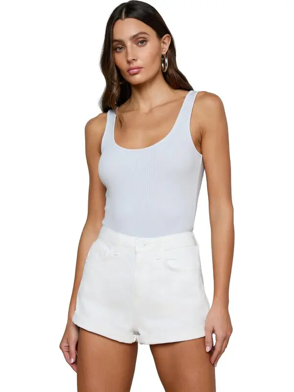 L'Agence Nica Scoopneck Bodysuit - Pale Mist Blue