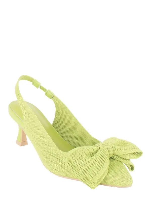 Tahari Lagos Slingback Pumps - Citron