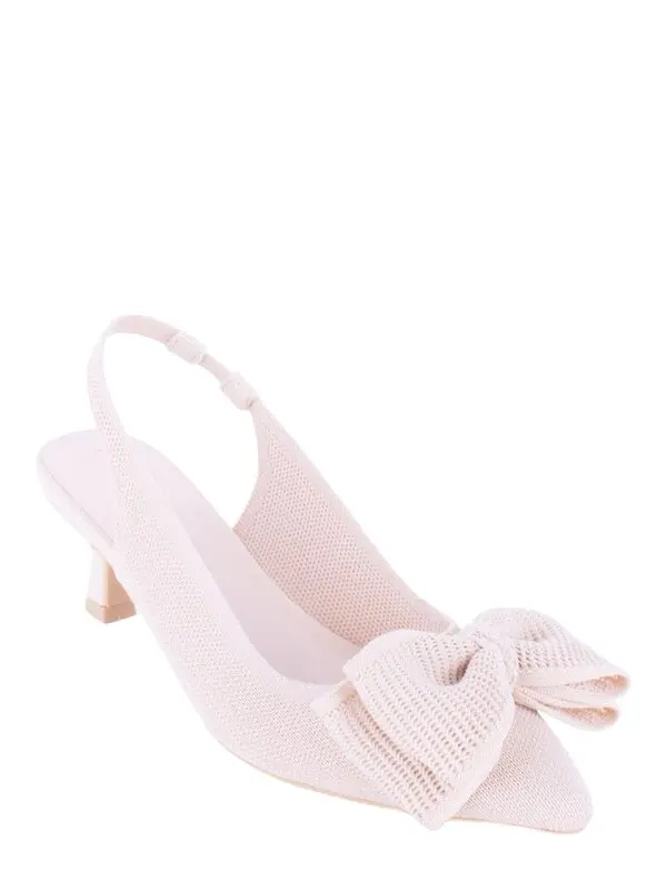 Tahari Lagos Slingback Pumps - Natural