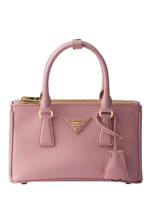 Prada Galleria Mini Saffiano Leather Bag - Light Pink