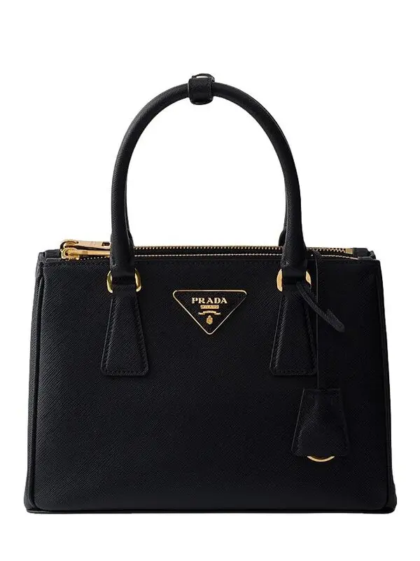 Prada Galleria Small Saffiano Leather Handbag - Black