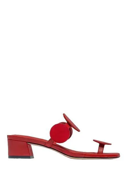 Bernardo Jupiter Moon Heeled Sandal - Red