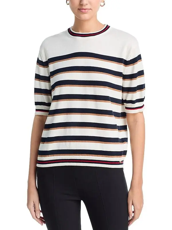 Herno Short Sleeve Tee - White/navy