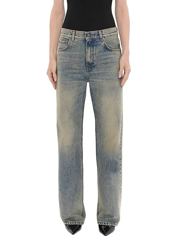 HAIKURE Bonnie Mid-rise Straight Jeans - Earth Blue