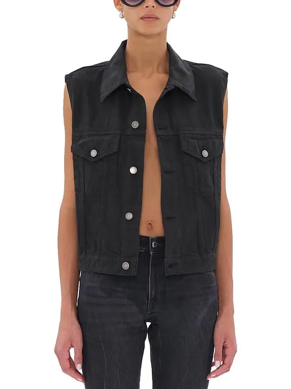 HAIKURE Ryder Satin Bull Vest - Carbon