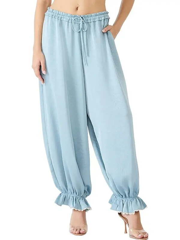 Steve Madden Roan Pants - Dusty Blue