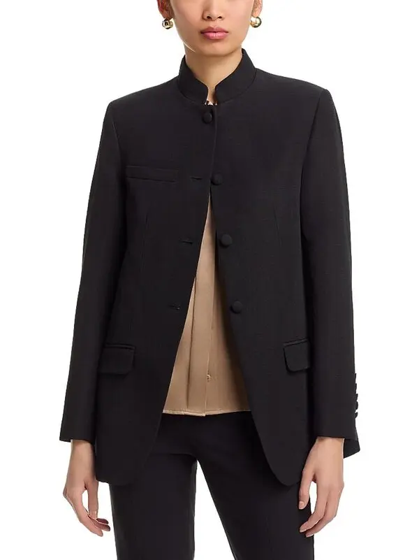 LIBEROWE Alef Stand Collar Jacket - Black