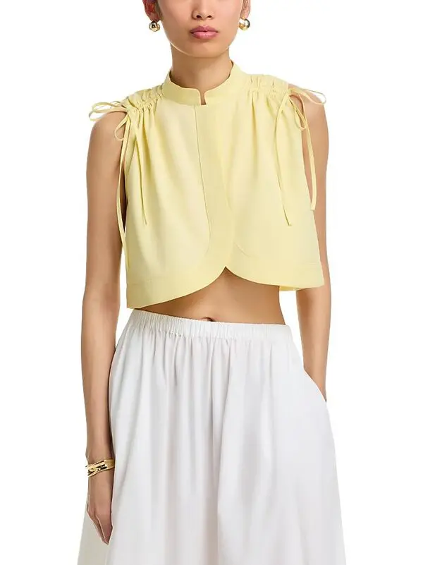 LIBEROWE Maya Cropped Shirt - Yellow