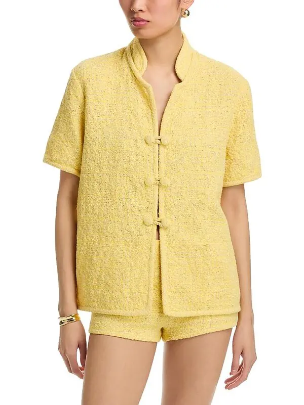 LIBEROWE Hetty Stand Collar Top - Yellow