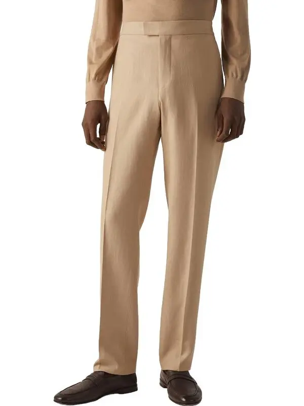 Zegna Oasi Lino Trousers - Beige