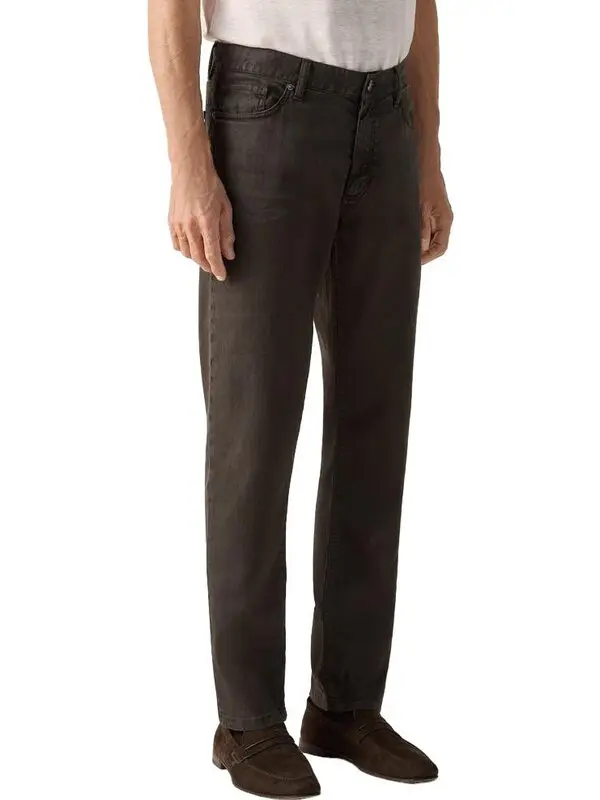 Zegna Slim Fit Jeans - Dark Brown