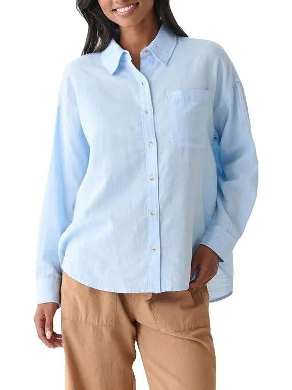 HATLEY Cotton Button-up Shirt - Chambray