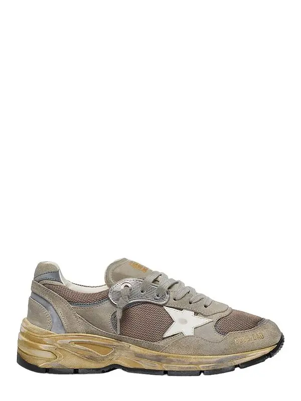 GOLDEN GOOSE Running Dad Net Sneakers - Taupe Silver