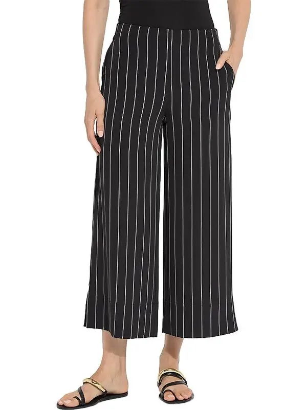 Lyssé Ava Cropped Palazzo Pants - Over Line