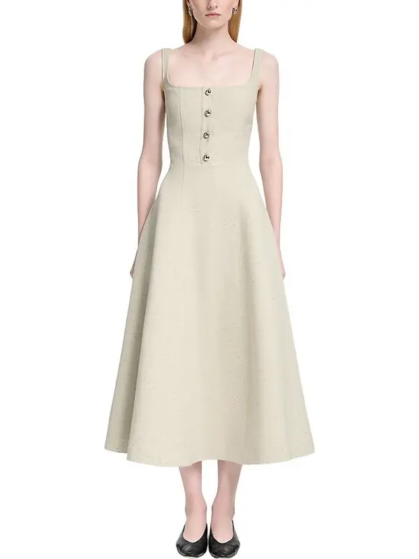 Altuzarra Orrie Midi Dress - Green Lily