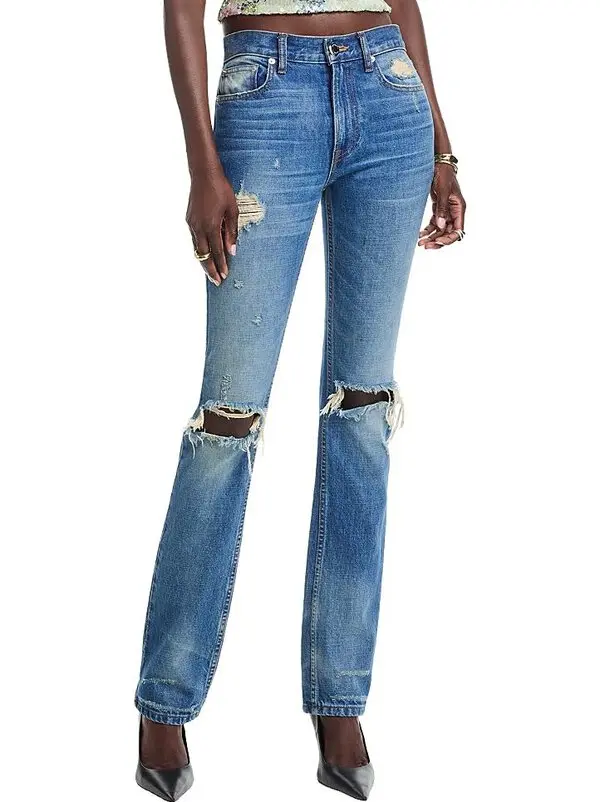 Brandon Maxwell Riggs High-rise Cigarette Jeans - Indigo