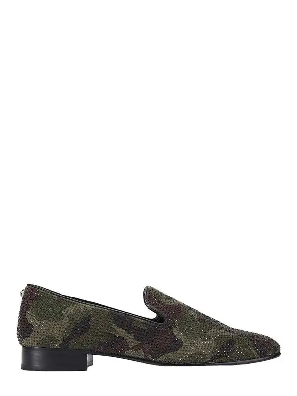 Kurt Geiger Ace Camo Dress Loafer - Dark Green