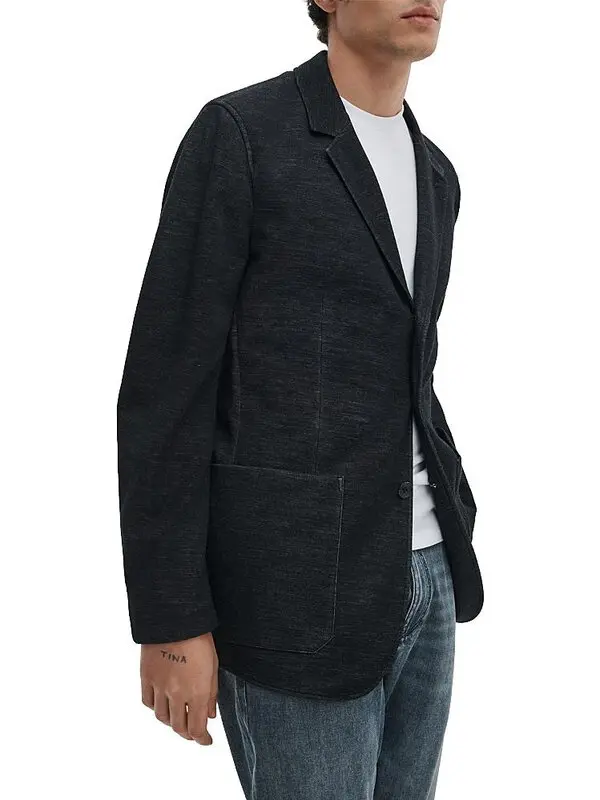 Rag & Bone Classic Fit Vincent Knit Blazer - Charcoal