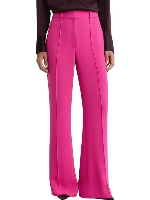 REISS Skye Flare Pants - Bright Pink