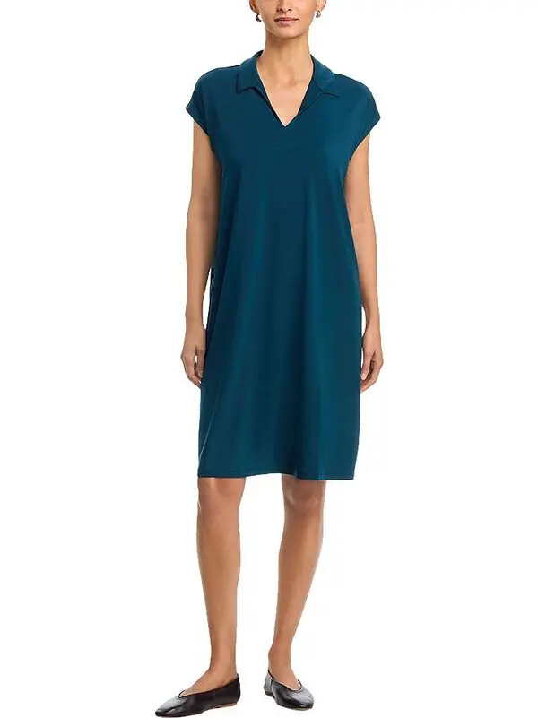 Eileen Fisher Classic Collar Dress - Alpine
