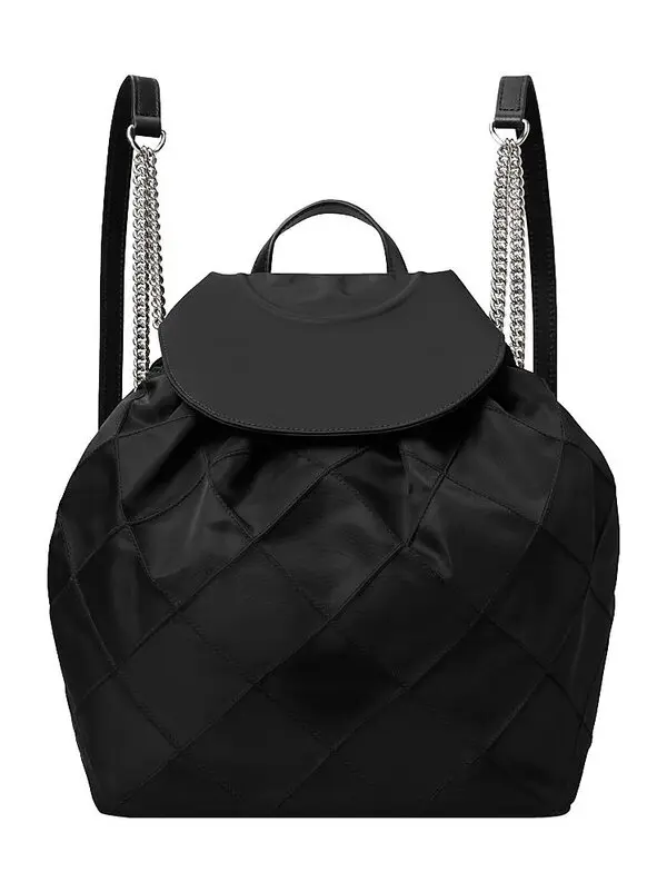 Tory Burch Fleming Nylon Backpack - Black