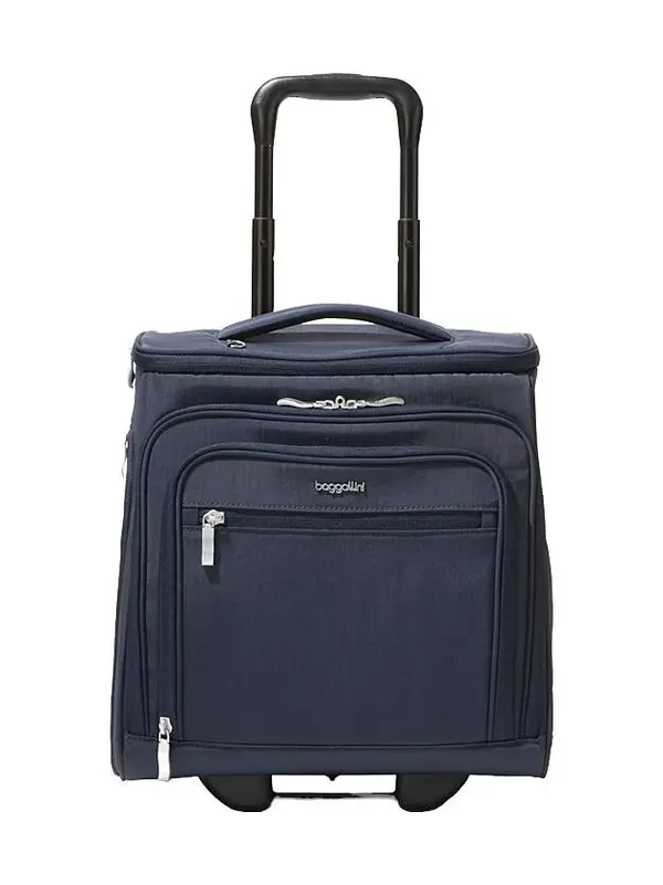BAGGALLINI Expandable Underseat Carry-on Suitcase - French Navy