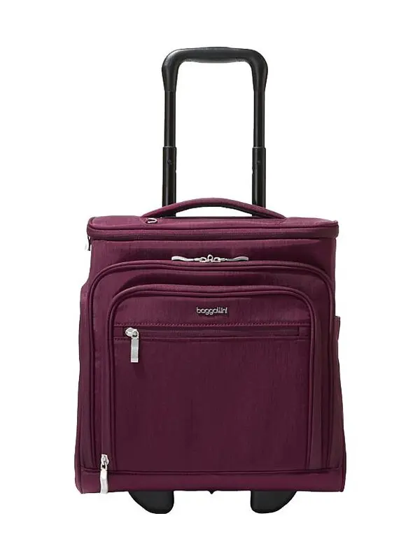 BAGGALLINI Expandable Underseat Carry-on Suitcase - Mulberry